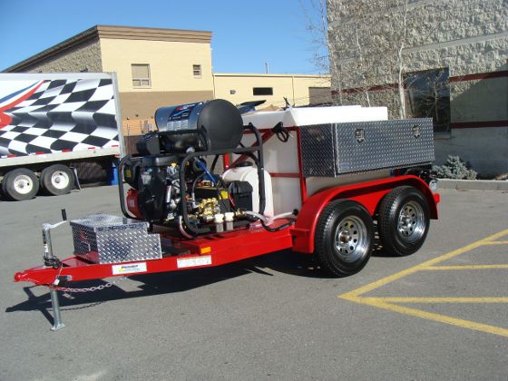 Hot Water Drain Line Sewer Jetter Trailer Units
